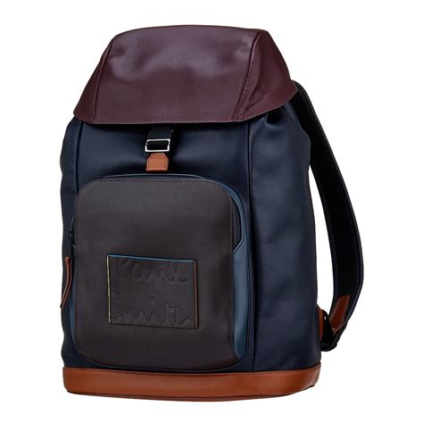 Paul Smith폴스미스 컬러 블록 레더 백팩 Sivillage 에스아이빌리지