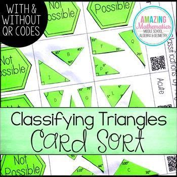 This Sorting Activity Will Strengthen Students Skill In Sorting Triangles Into The Following