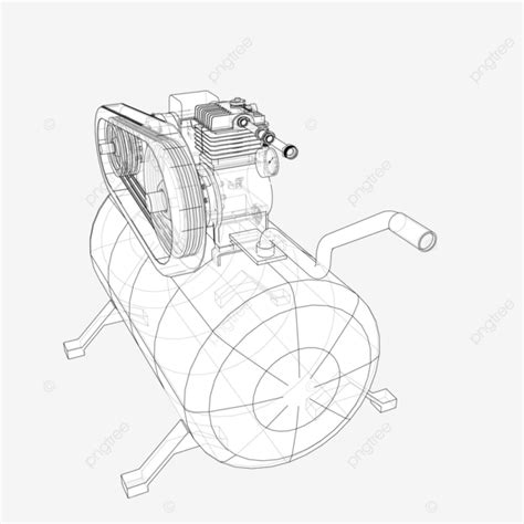 エアコンプレッサーベクトル産業コンプレッサー設計の概要を説明します ベクターイラスト画像とpngフリー素材透過の無料ダウンロード Pngtree