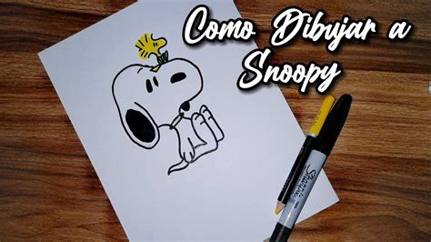 COMO DIBUJAR A SNOOPY How To Draw Snoopy Peanuts YouTube