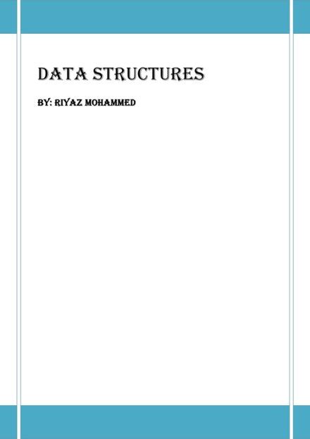 Data Structures Computerized Notes For Computer Science And Engineering