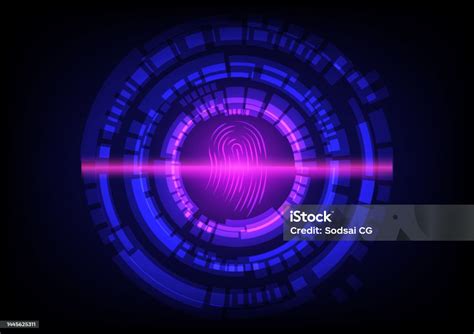 크리스마스 파티 손가락 스캔 식별 버튼 전기 시스템 현대 기술 추상적 배경 벡터 일러스트 레이 션 0명에 대한 스톡 사진 및 기타 이미지 Istock