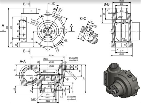 Gearboxes Drawing Only 2d 3d Cad Model Library Grabcad 50 Off