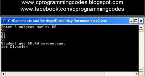 C Programming Computer Ms Excel Get Student Marks And Calculate Percentage Division