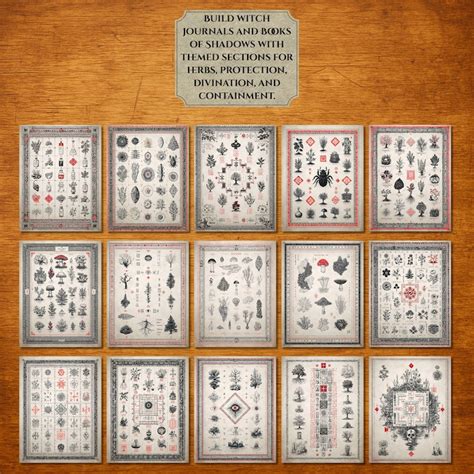 Runic Spell Pages Bundle 130 Printable Symbol Sheets Wards Seals