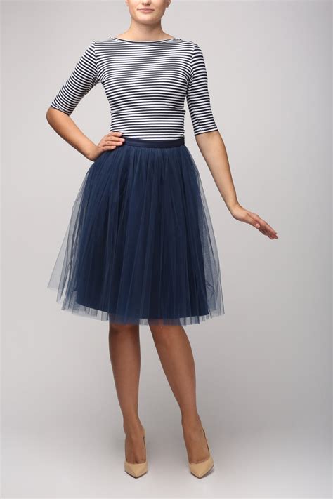 Blue Tulle Skirt Light Tulle Skirt Handmade Tutu Skirt