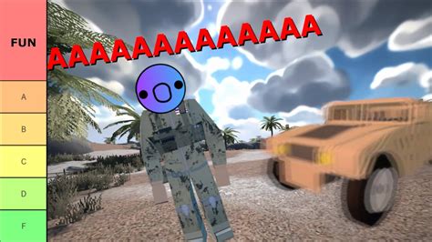 The Ultimate Battlebit Fun Tierlist Youtube