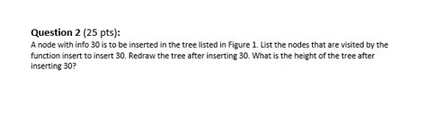Solved Question Pts Figure A Binary Tree For Chegg