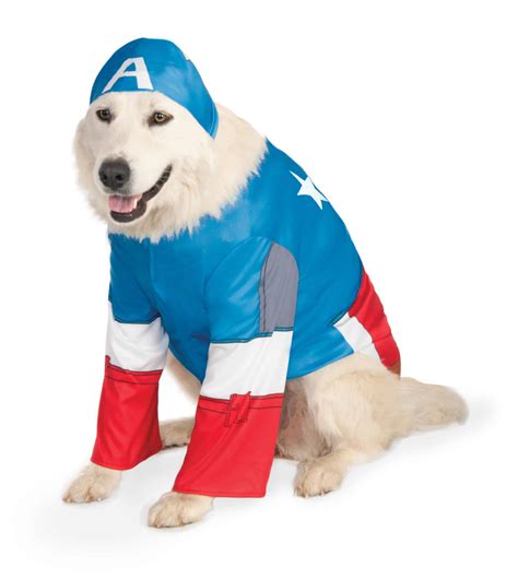 Big Dog Captain America Pet Costume Pet Costume Center