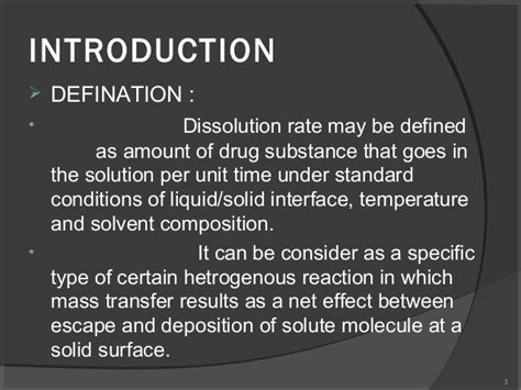Dissolution