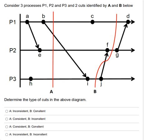 Solved Consider 3 processes P1,P2 and P3 and 2 cuts | Chegg.com
