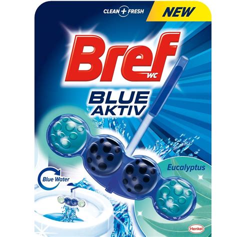 Bref Wc Blue Activ 4 Трърдо тоалетно блокче с аромат на Eвкалипт х1 бр