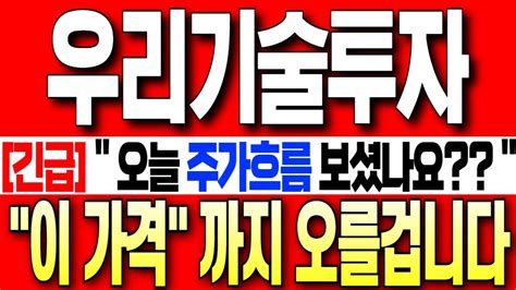우리기술 주가 분석 긴급 오늘 주가흐름 보셨나요 이 가격 까지 오를겁니다 우리기술 우리기술투자주가전망