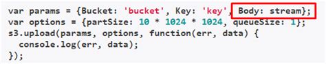 Amazon S3 Nodejs File Object Send To Aws S3 With S3upload Or S3