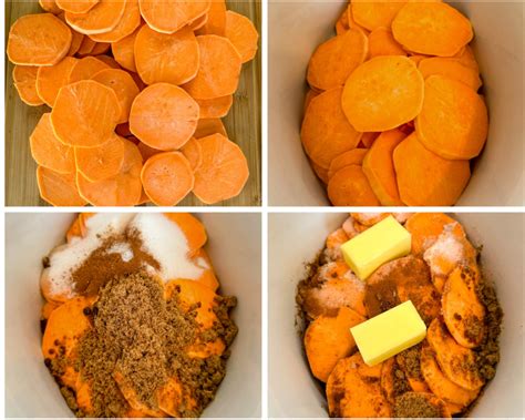 Slow Cooker Crockpot Candied Sweet Potatoes Soul Food Yams