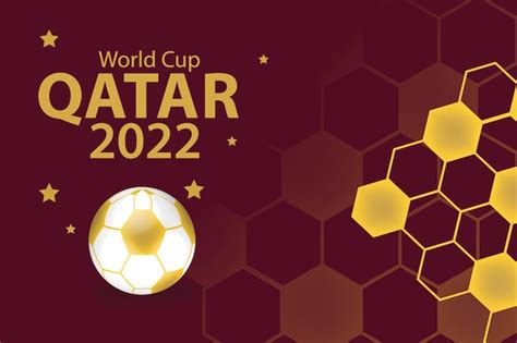 Баннер чемпионата мира по футболу в катаре 2022 Премиум векторы