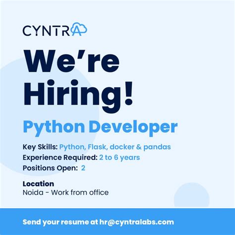Cyntra On Linkedin Python