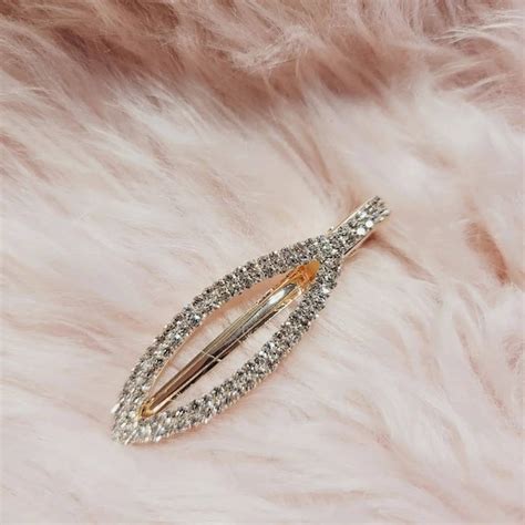 Diamond Hair Clip Etsy