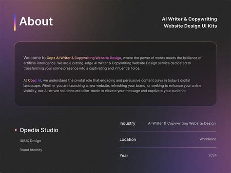Ai Writer And Copywriting Landing Page Ui Design Behance