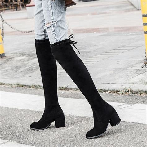 Side Zipper Round Toe Stiletto High Heels Short Boots On Luulla