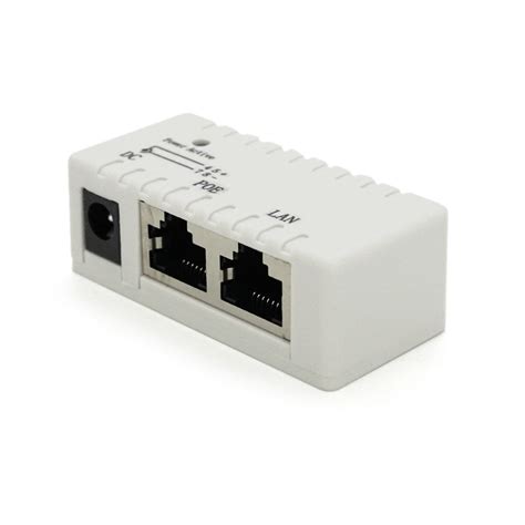 Купить Poe инжектор Ieee 802 3af Poe с портом Ethernet 10 100 Мбит с White цена 151 20