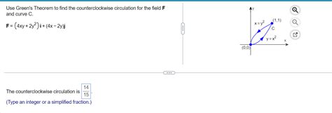 solved use green s theorem to find the counterclockwise