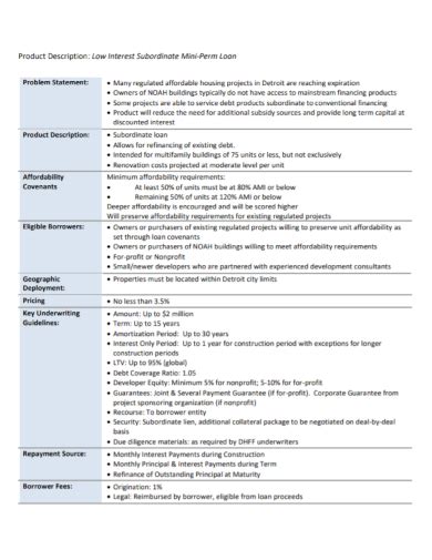 Free 8 Product Problem Statement Samples Management Design