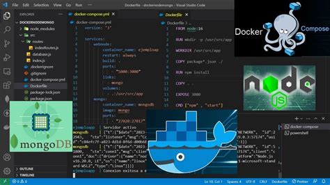 Conexión De Contenedoresnode Y Mongo Con Docker Compose Youtube