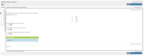 Solved Assignment Chapter 5 Assignment 要v a Compute E x Chegg