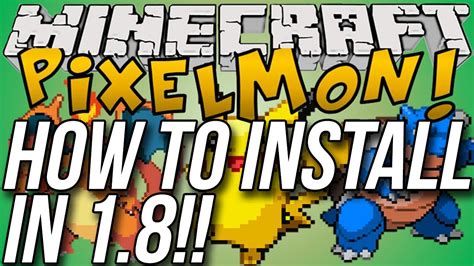 How To Install The Pixelmon Mod In Minecraft 1 8 YouTube