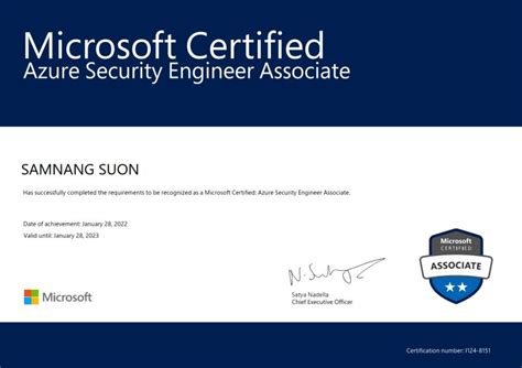 Samnang Suon On Linkedin Microsoft Azurecloud Security Certification