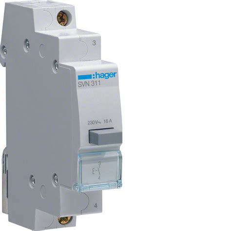 Hager Signal Modules And Pushbuttons Pushbutton Modular Svn311