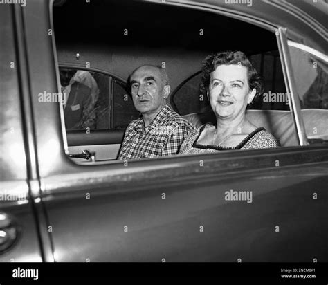 Jack Soble And His Wife Myra Leave Federal Court In New York On August 9 1957 Sentenced To 5½