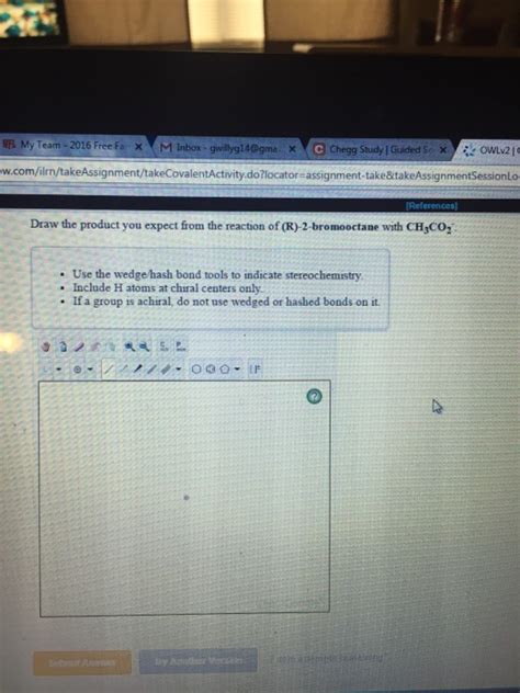 Solved Draw The Product You Expect From The Reaction Of