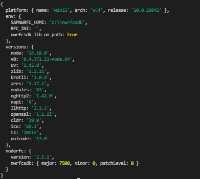 Nodejs Process Termination W O Exception When Rfmparams Contains Empty