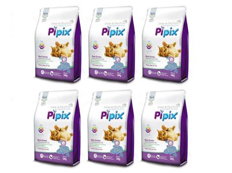 Kit Areia Sanit Ria Para Gatos Micro Cristais De S Lica Pipix Kg Super Absor O
