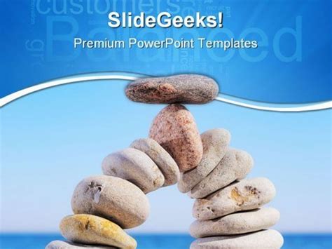Balanced Stones Business Powerpoint Themes And Powerpoint Slides 0611