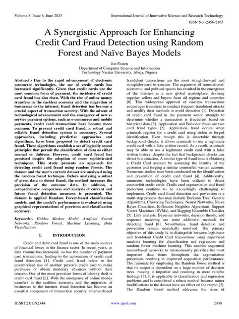 A Synergistic Approach For Enhancing Credit Card Fraud Detection Using