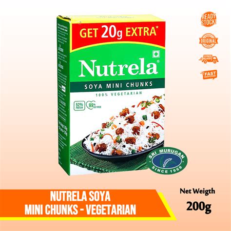 Jual Nutrela Soya Mini Chunks 200 Gm 100 Vegetarian Shopee Indonesia