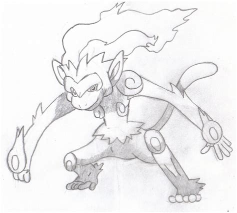 Pokemon Infernape Drawing