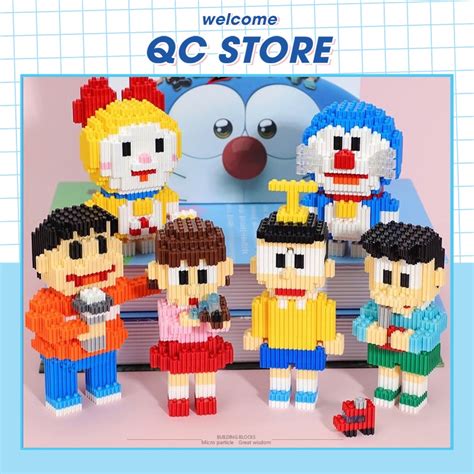 Mua Đồ Chơi Mô Hình Mini Doraemon Lắp Ráp 3d Các Nhân Vật Hoạt Hình