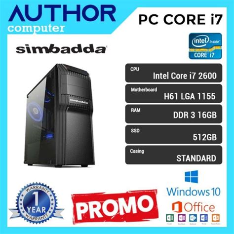 Jual Komputer Pc Rakitan Office Core I Ram Gb Ssd Gb Di Seller Cullen Darrel