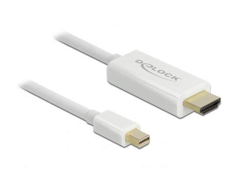 Cablu Mini Displayport La Hdmi T T 2m Alb Delock 83707