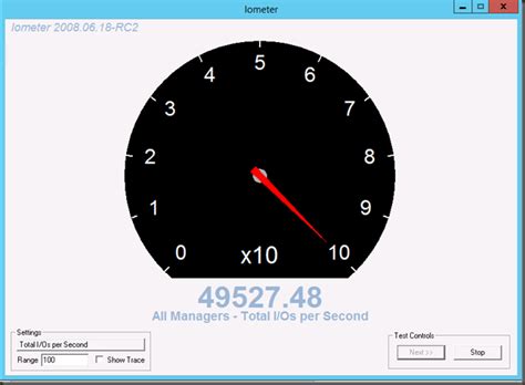 how to measure iops of a virtual machine with resource metering and