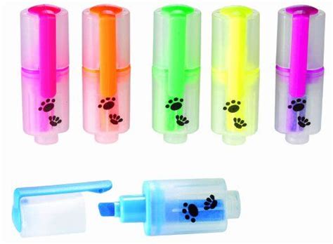 Mini Paw Highlighter Package Of 36 Highlighter Art School Supplies