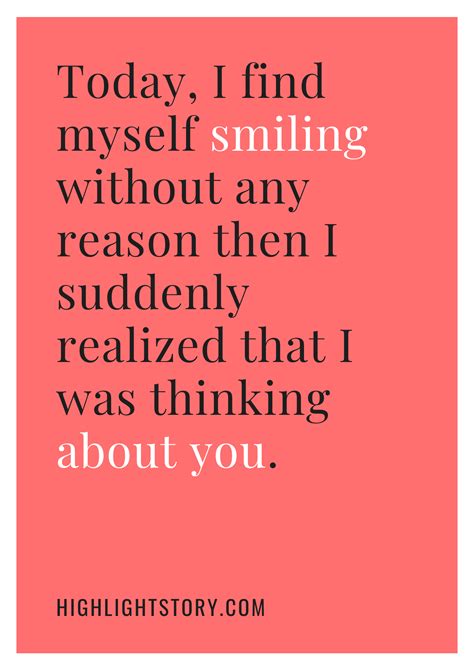 Today I Find Myself Smiling Without Any Reason Then I Suddenly