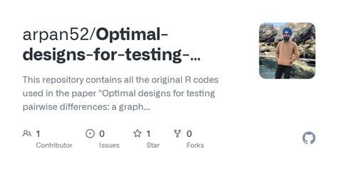 Github Arpan52optimal Designs For Testing Pairwise Differences This