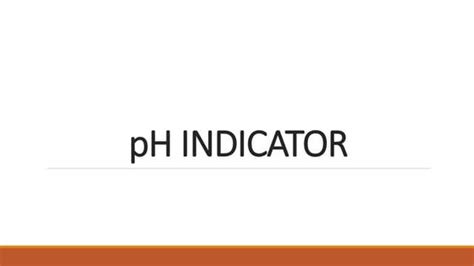 Theory Of Indicator Ppt