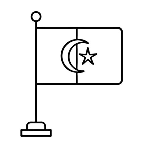 علم الجزائر صفحات تلوين