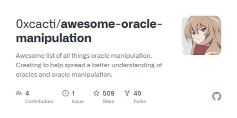 Github 0xcactiawesome Oracle Manipulation Awesome List Of All